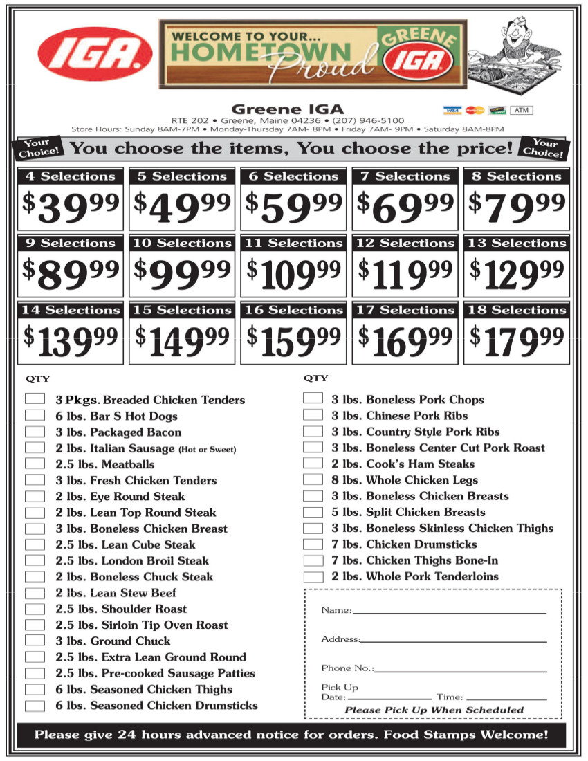 Meat Combo Packs | Greene IGA